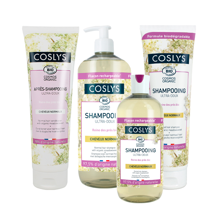 Dầu gội và dầu xả cho tóc thường hữu cơ Coslys normal hair shampoo hair conditioner | Shopee ...