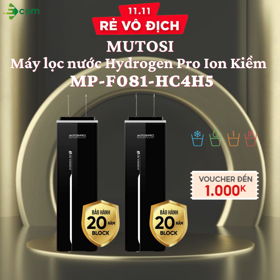 Máy lọc nước Hydrogen Plus Ion Kiềm Mutosi MP-F081-HC4H5 | Shopee Việt Nam