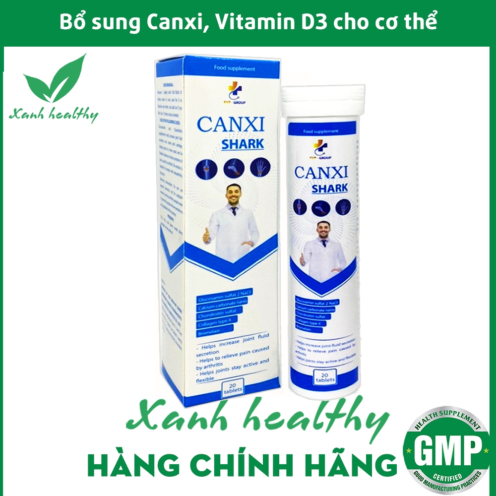 Sủi Xương Khớp Canxi Shark Viên sủi bổ sung calci - Giúp phát triển ...