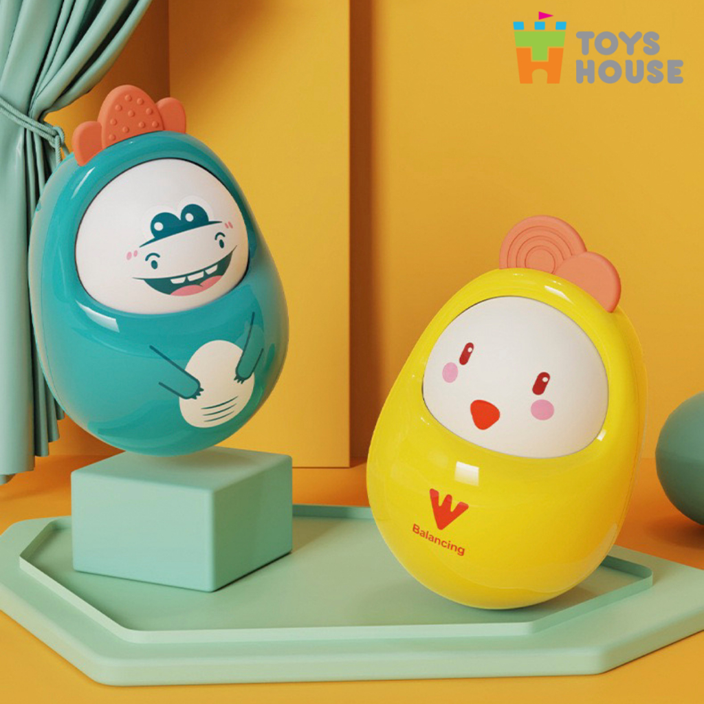 Đồ chơi lật đật roly-poly cho bé hình gà khủng long ngộ nghĩnh ...