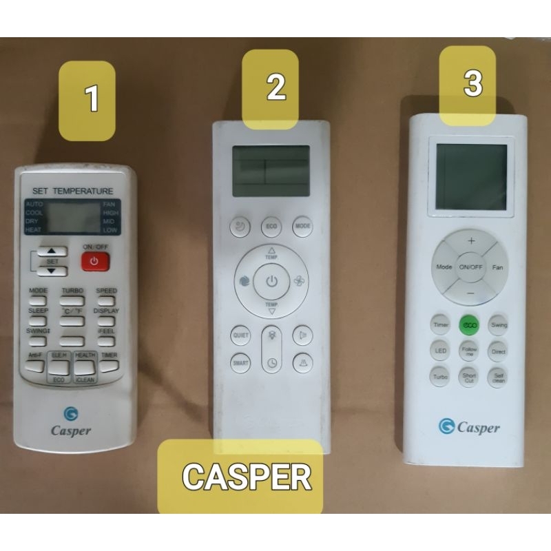 Remote điều khiển điều hòa CASPER bóc máy chính hãng | Shopee Việt Nam
