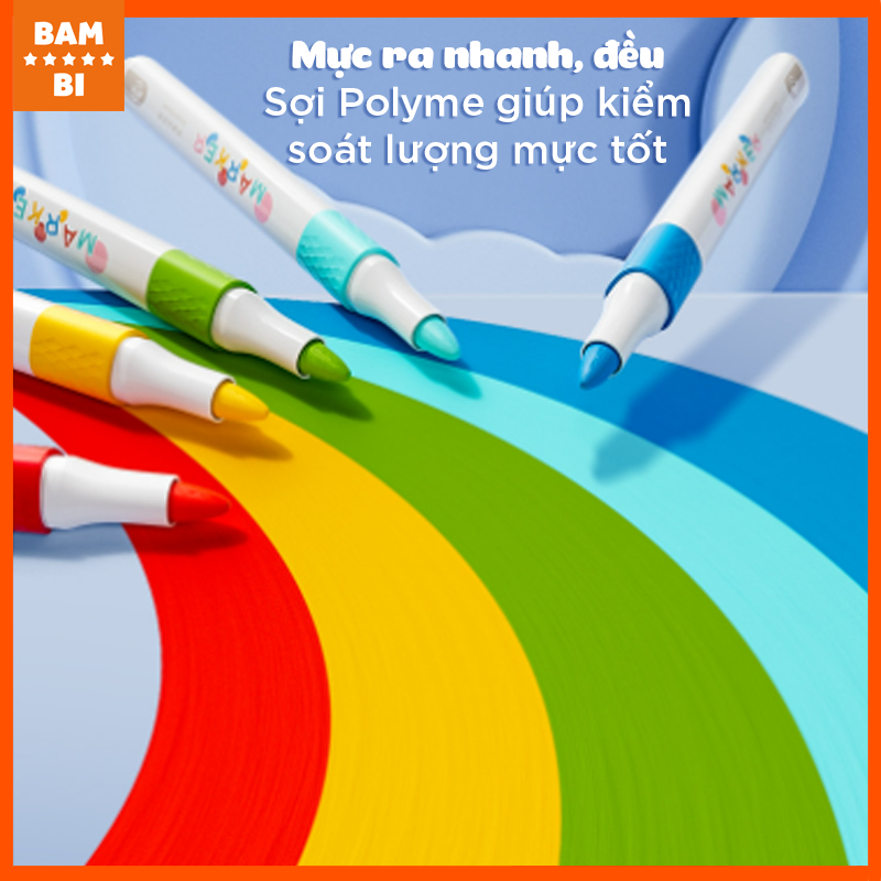 Bút màu Acrylic Marker, bút lông màu, bút dạ chống nước kèm hộp nhựa ...