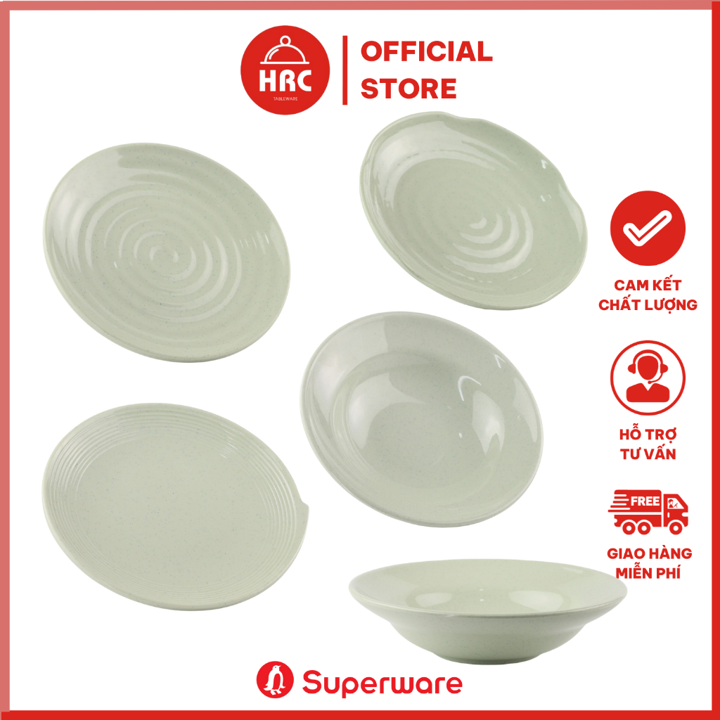 Đĩa Tròn Thái 100% Nhựa Melamine Superware Cao Cấp Đĩa Lòng Sâu Mỳ Ý ...