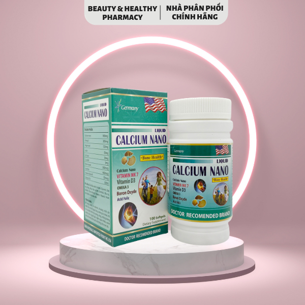 [Chính hãng] Liquid Calcium Nano (Hộp/ 100vien) - Hỗ trợ bổ sung canxi ...