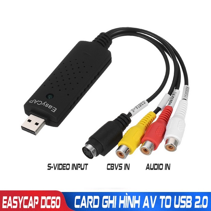 Dây Cáp Ghi Hình TV VCD DVD Camera Easycap USB 2.0 | Shopee Việt Nam