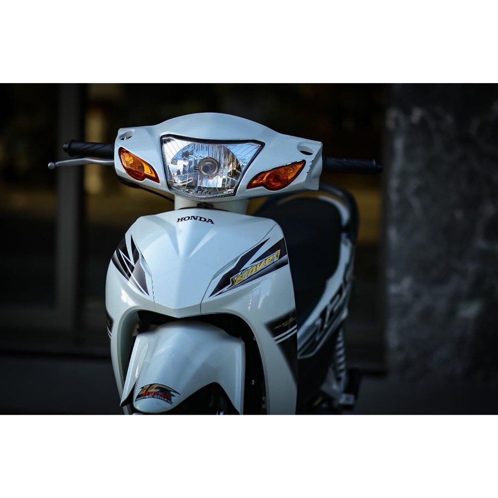 tem rời wave 110 trắng đen chế wave 125i đơn giản , tem 3 lớp | Shopee ...