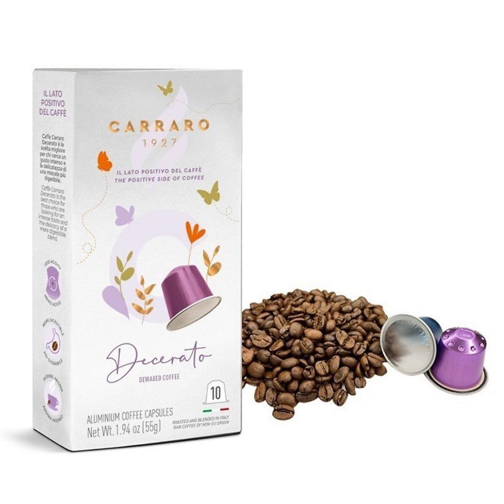 Carraro Cà phê capsule Carraro Decerato 10 viên NESPRESSO® (60A + 40R ...