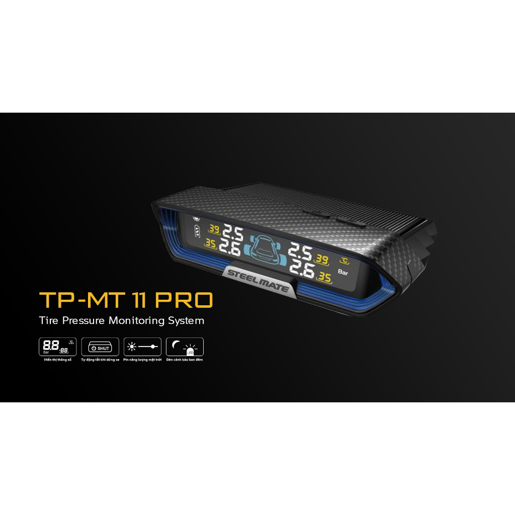 Cảm biến áp suất lốp Steelmate MT11 PRO | Shopee Việt Nam