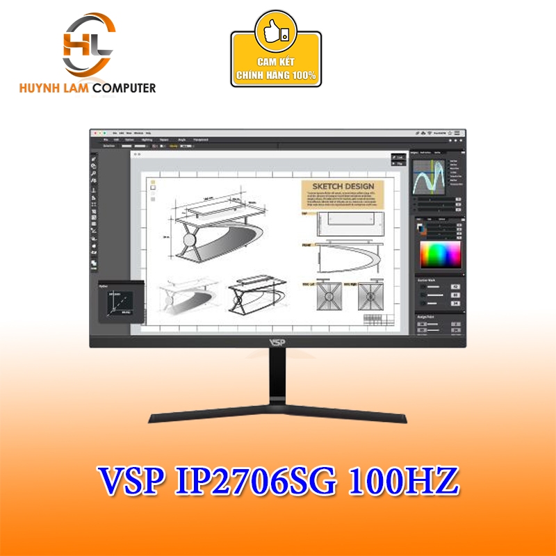 Màn hình VSP IP2706SG 27inch FHD IPS 100Hz 1ms HDMI VGA - Chính hãng | Shopee Việt Nam