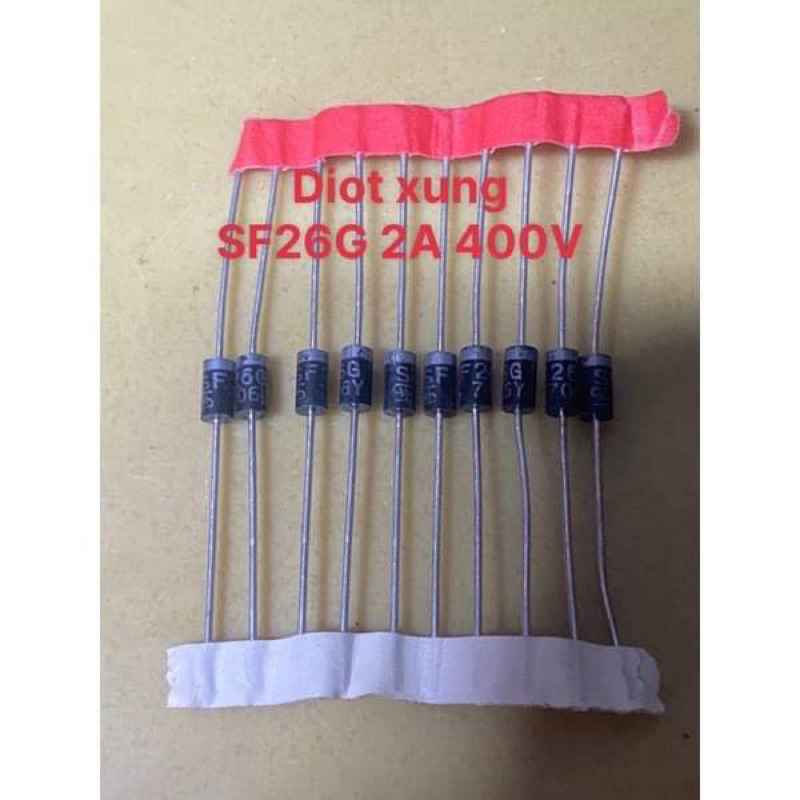 Diode xung các loại 1A 2A 3A 5A SF30JG SR515 SR510 SF38G(10pcs ...