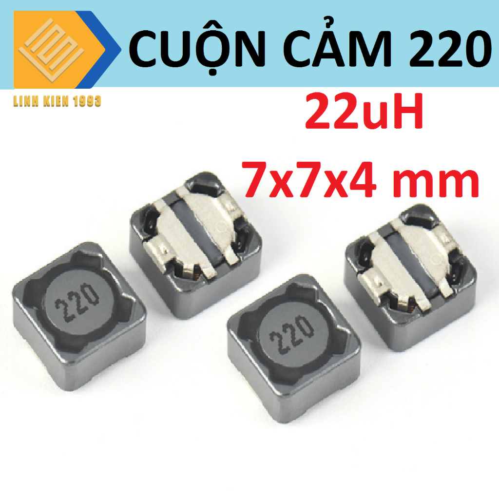 [5 CON] 22UH Cuộn cảm dán 220 CDRH74 7x7x4mm inductors 22uh | Shopee Việt Nam