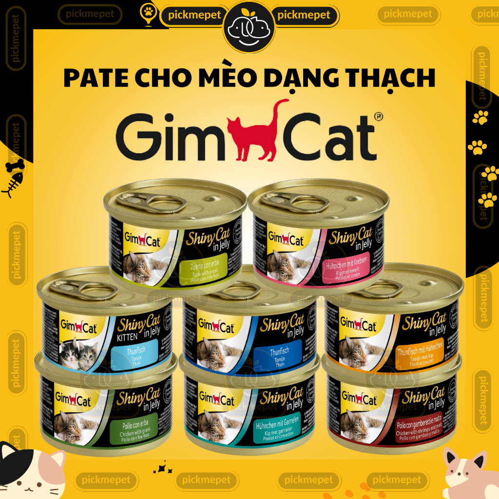Pate GimCat Shiny Cat in Jelly Filet Cho Mèo Mọi Lứa Tuổi (Lon 70g ...