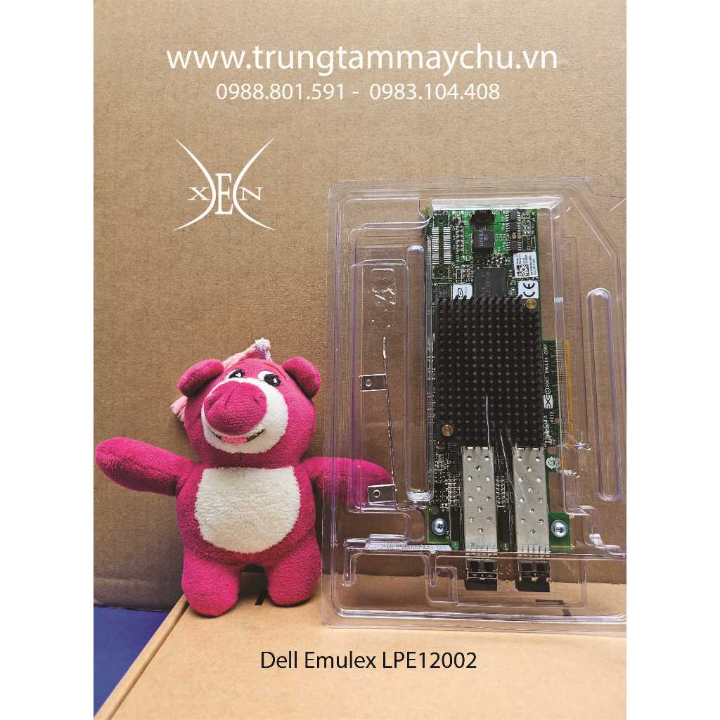 Card HBA Dell Emulex LPE12002 Dual Port 8Gb FC Host Bus Adapter, C856M ...