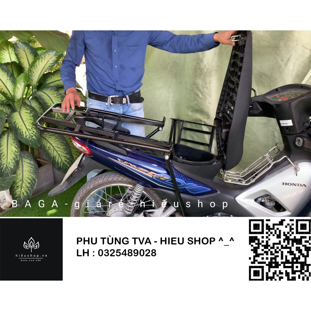 Giá chở hàng – BAGA XE WAVE 2017-2023 CAO CẤP. lắp đặt cực nhanh, đơn ...