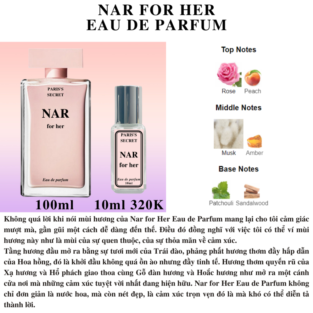 Nước hoa Nữ - Nar for her EDP | Shopee Việt Nam