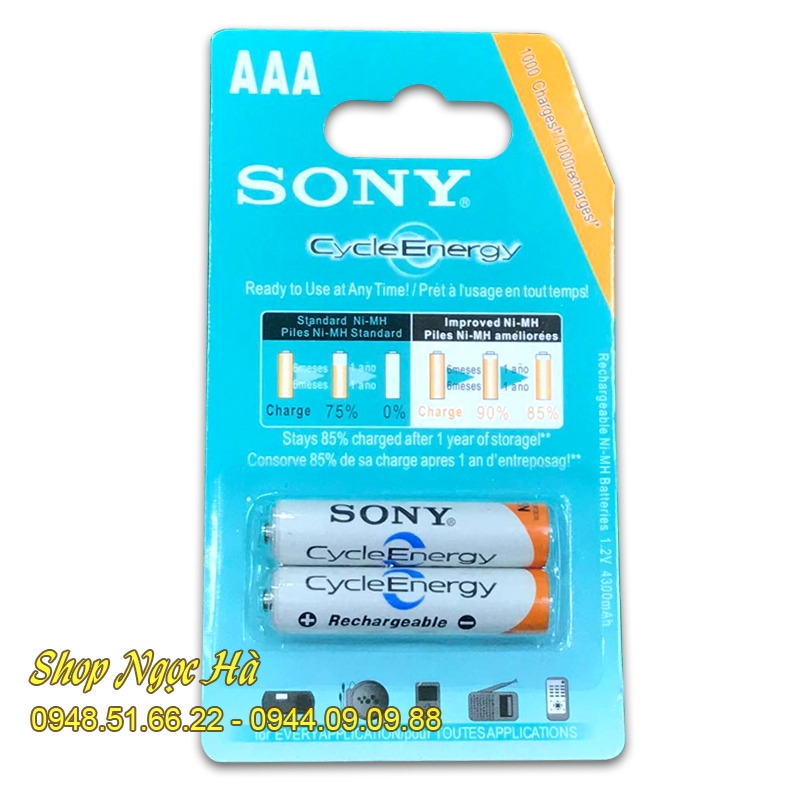 Pin sạc AA/AAA sony vỉ 2 ciên Dung lượng 4300mAh/4600mAh | Shopee Việt Nam