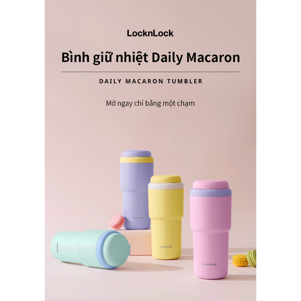 Bình giữ nhiệt LocknLock 480ml Daily Macaron Tumbler LHC3292 , Inox ...