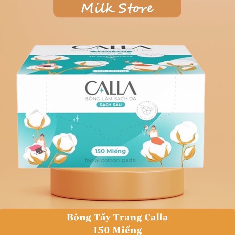 Bông Tẩy Trang Calla 150 Miếng - Bông Bạch Tuyết | Shopee Việt Nam