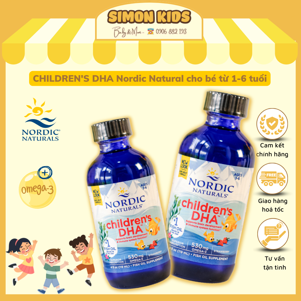 [Date 2027] CHILDREN'S DHA Nordic Natural's Bổ sung Omega3 DHA Cho Bé ...