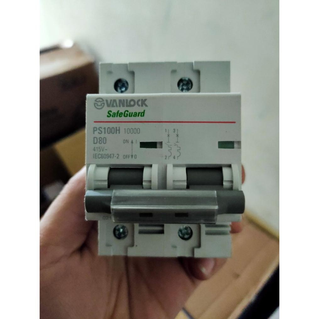Cầu dao tự đông , MCB 2P 80A - 100A dòng cắt 10kA PS100H SINO PS100H/2 ...