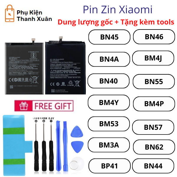 Pin zin Xiaomi Redmi Note 5 Pro Note 7 Pro Note 8 Pro Note 9S K20Pro ...