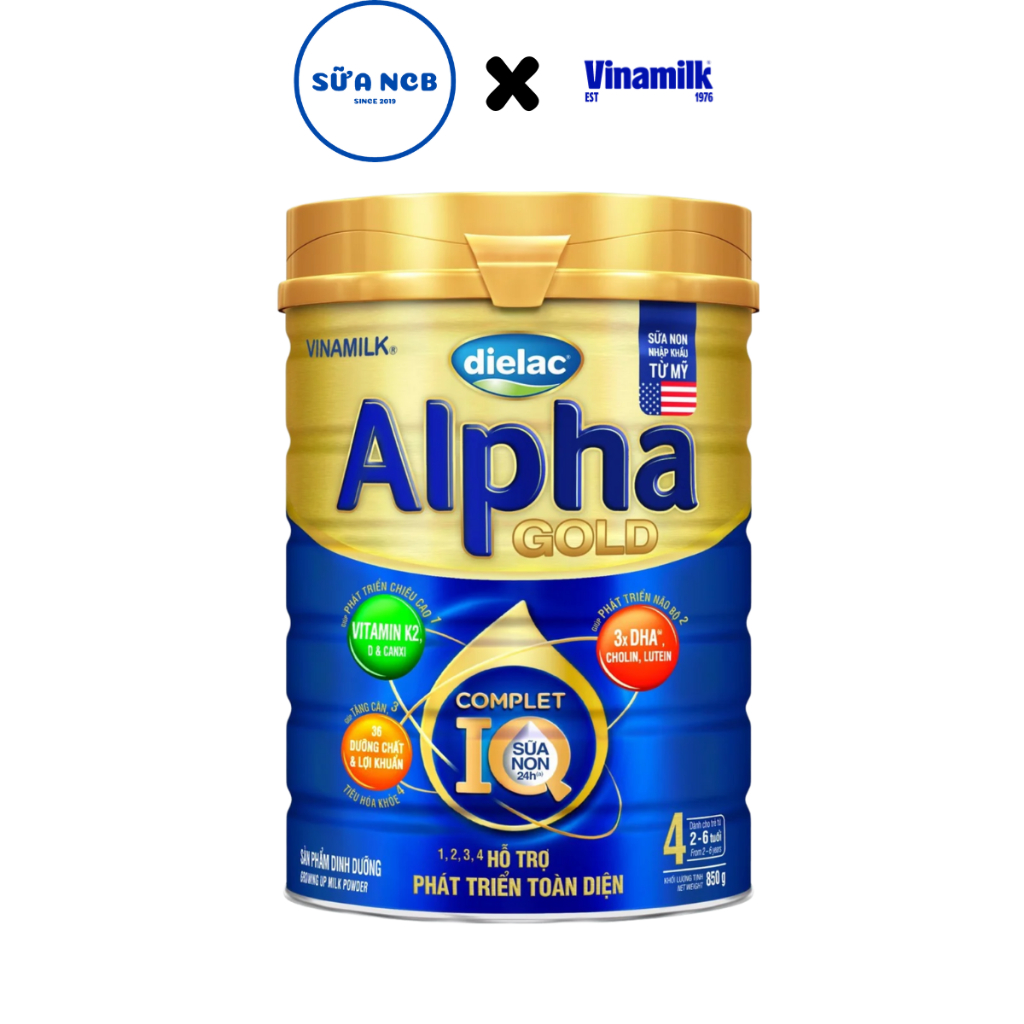 [Chính Hãng] Sữa bột Dielac Alpha Gold IQ chính hãng Vinamilk số 4 ...