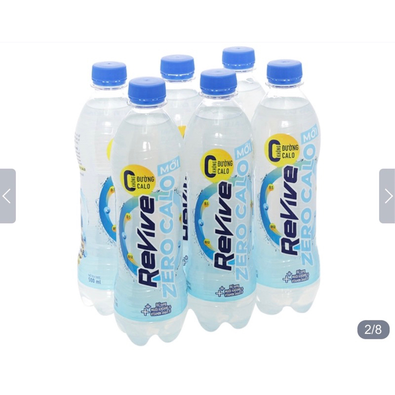 (Set6Chai) Nước bù khoáng Revive không calo (500ml/chai)/ Pepsi Không Calo Các Vị (390ml/chai ...