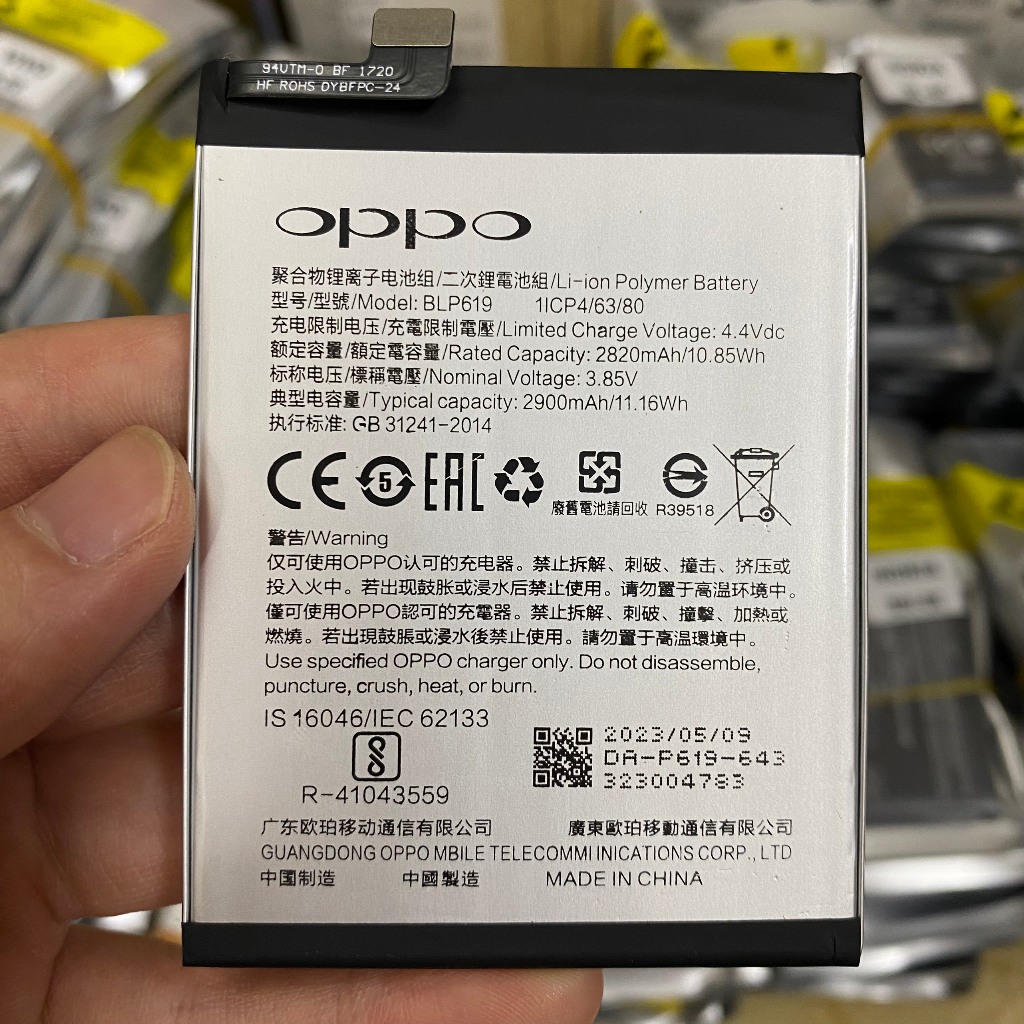 Pin Oppo A39 / A57 / Neo 9S (BLP619) 2900mAh loại AA bao test đổi mới ...
