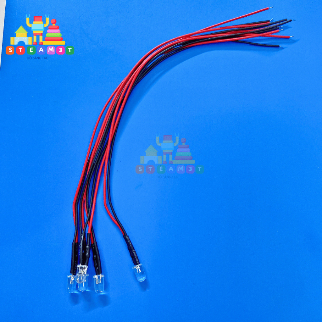 5 Đèn Led 7 màu đổi màu - Đèn LED 5MM Điốt Phát Sáng Có Dây 3.7V 5/6/7 ...