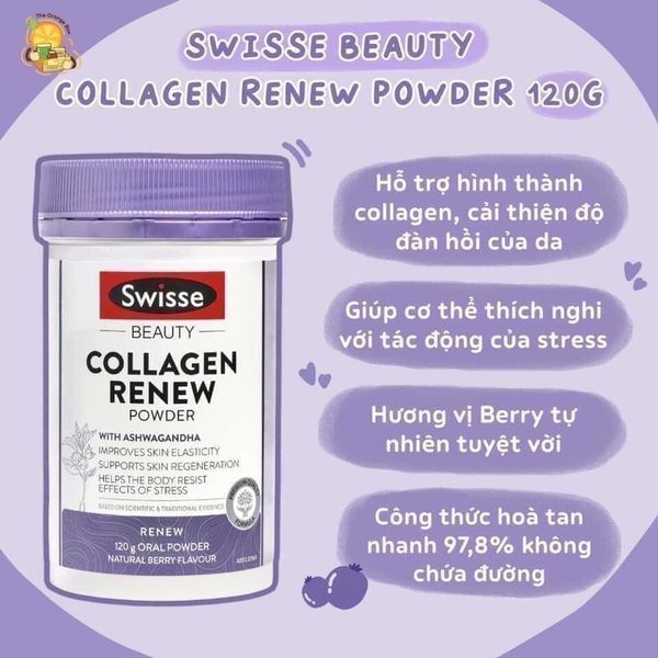 Bột Collagen Giúp Da Đẹp Căng Bóng Swisse Beauty Collagen Renew Powder ...