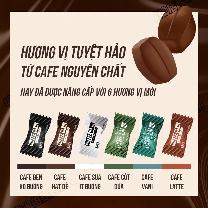 Kẹo Cafe đen viên nhỏ mix vị không đường từ Đài Loan túi 50g-100gr, ăn kiêng giảm cân | Shopee ...