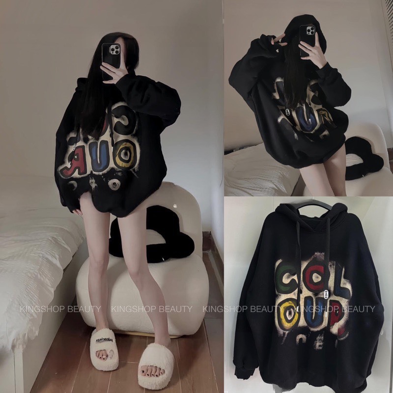 Áo Khoác Hoodie Nữ,Áo Khoác Nữ Form Rộng Taobao Local Brand Coloup Chất ...