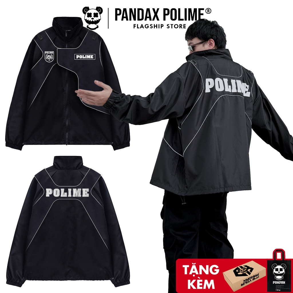 Áo khoác chất dù gió jacket local brand nam big size chính hãng phản quang unisex Pandax polime ...