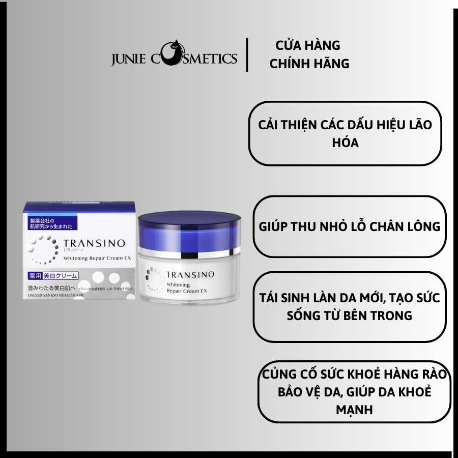 Kem Dưỡng Đêm Transino Whitening Repair Cream 35g - dưỡng da cho da thâm nám số 1 Nhật Bản- CAM ...