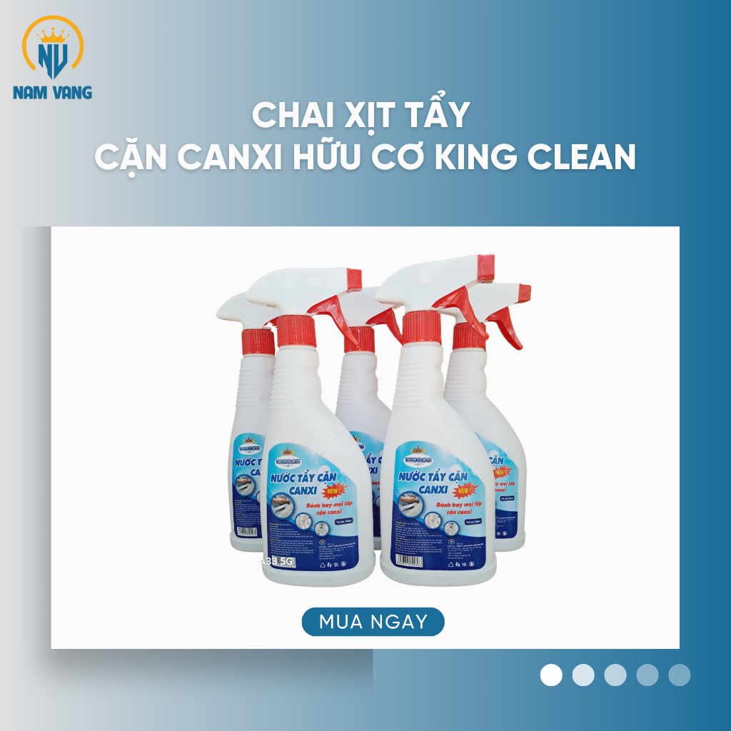 Chai Xịt Tẩy Cặn Canxi Hữu Cơ KING CLEAN 500ml Chống Ăn Mòn Làm Sạch ...