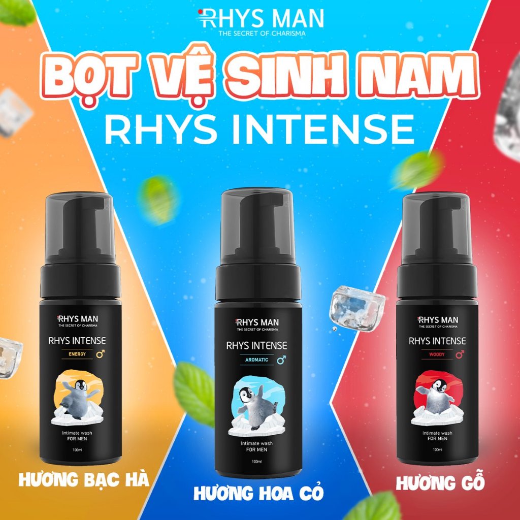 Bọt vệ sinh nam giới RHYS MAN Rhys Intense 100ml | Shopee Việt Nam
