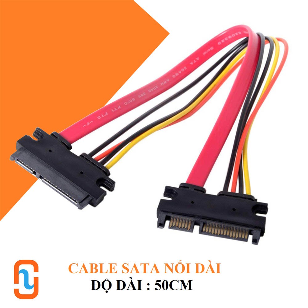 Dây nối dài SATA, Power 50cm cho ổ cứng HDD, SSD | Shopee Việt Nam