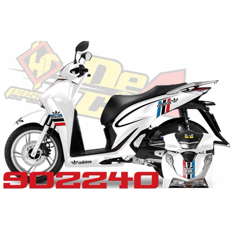 Tem Rời SH 2022-2024, Phong cách Das thể thao 902240. Tem 4 lớp chống ...