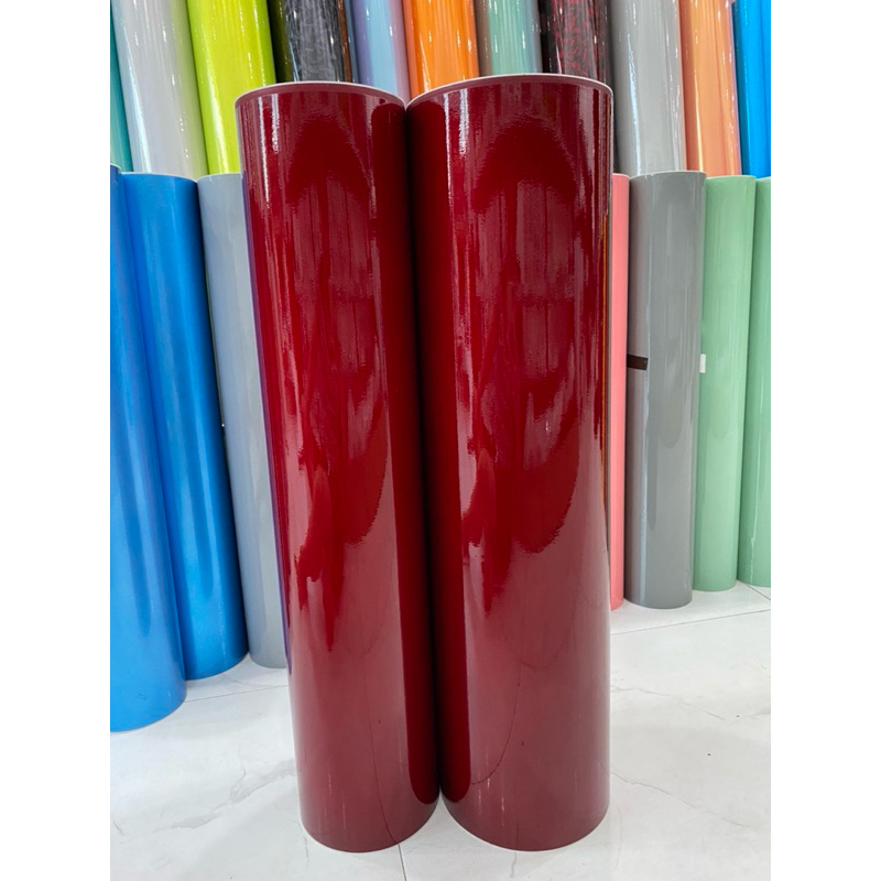 Decal Sơn 4 Lớp màu Đỏ Đô. Decal có nhũ cao cấp . Khổ cao 60cm | Shopee ...