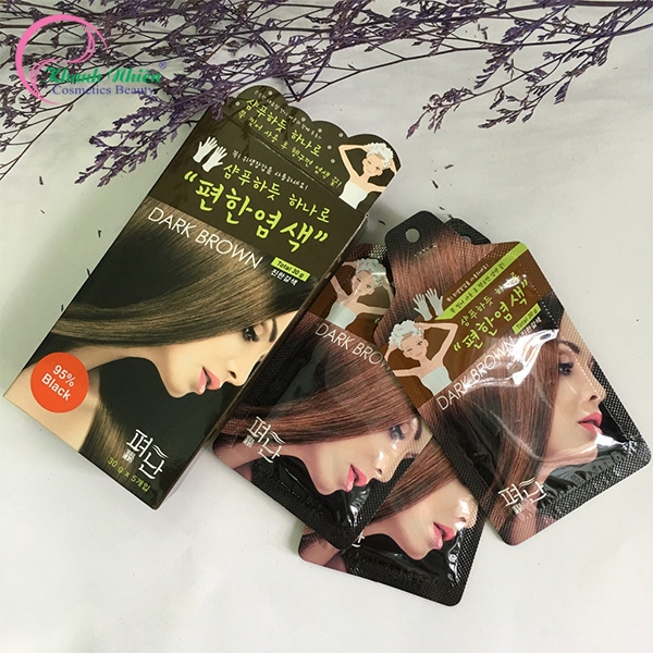 Gội phủ bạc Hàn Quốc - Gội là nâu ( Dark Brown ) - Gội là đen ( Black ...
