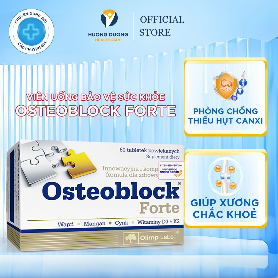 Osteoblock Forte Canxi hữu cơ cho mẹ bầu, giảm loãng xương người già ...