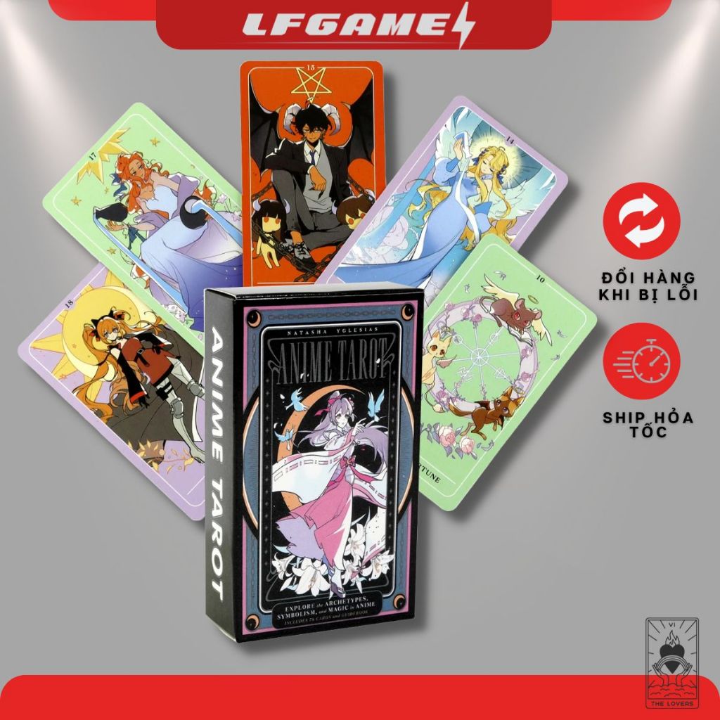 Bộ bài bói TAROT ANIME 78 lá size tiêu chuẩn Tiếng Anh [MUA 2 BỘ BẤT KÌ ...