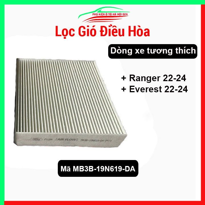 Lọc gió điều hòa RANGER 2022-2024 , EVEREST 2022-2024 Mã MB3B-19N619-DA ...