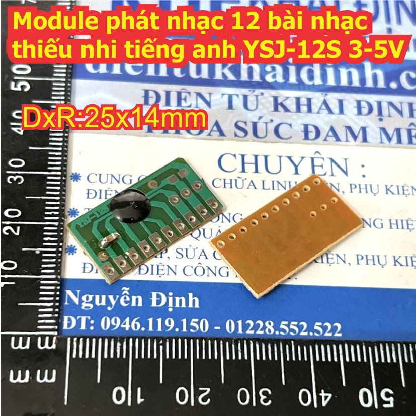 3 cái Module phát nhạc 12 bài nhạc thiếu nhi tiếng anh không lời YSJ ...