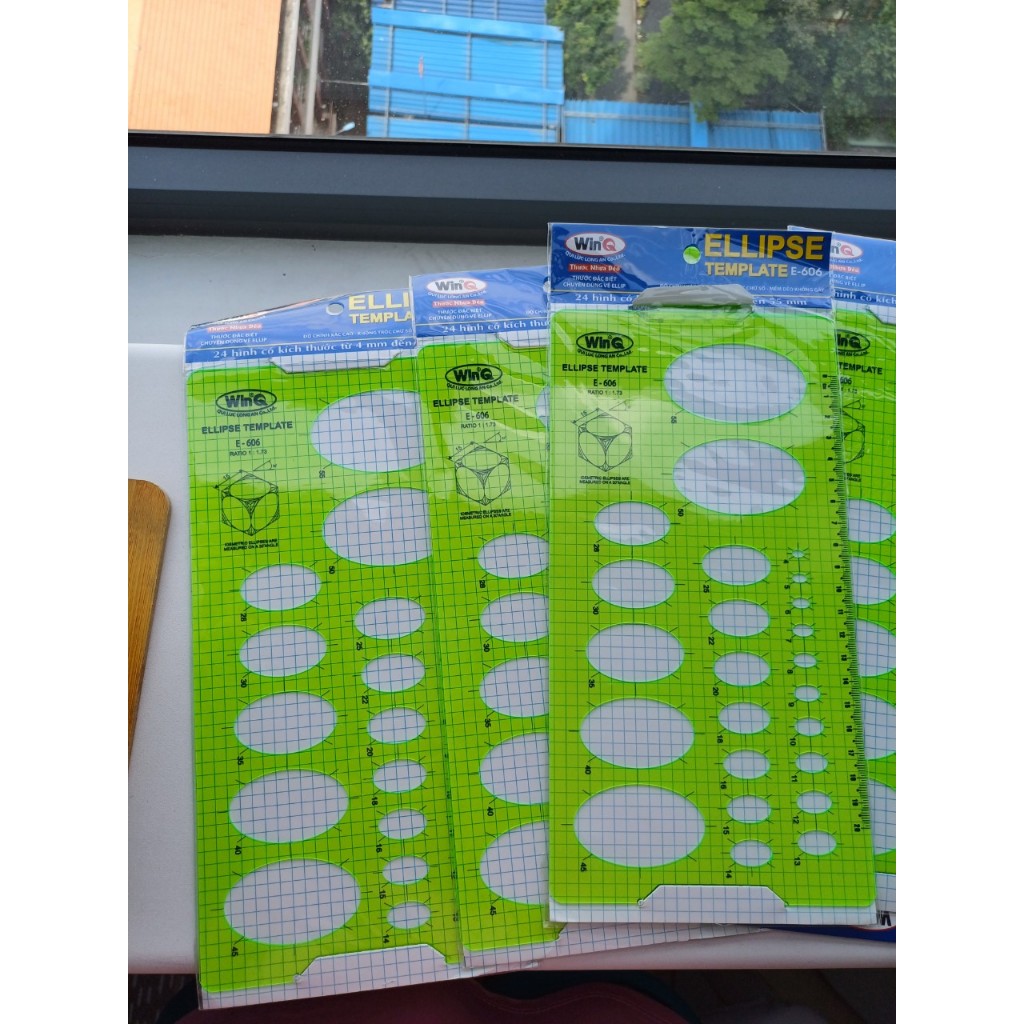 THƯỚC VẼ KỸ THUẬT, THƯỚC ELIP, ELLIPSE TEMPLATE RULER E-606 | Shopee ...