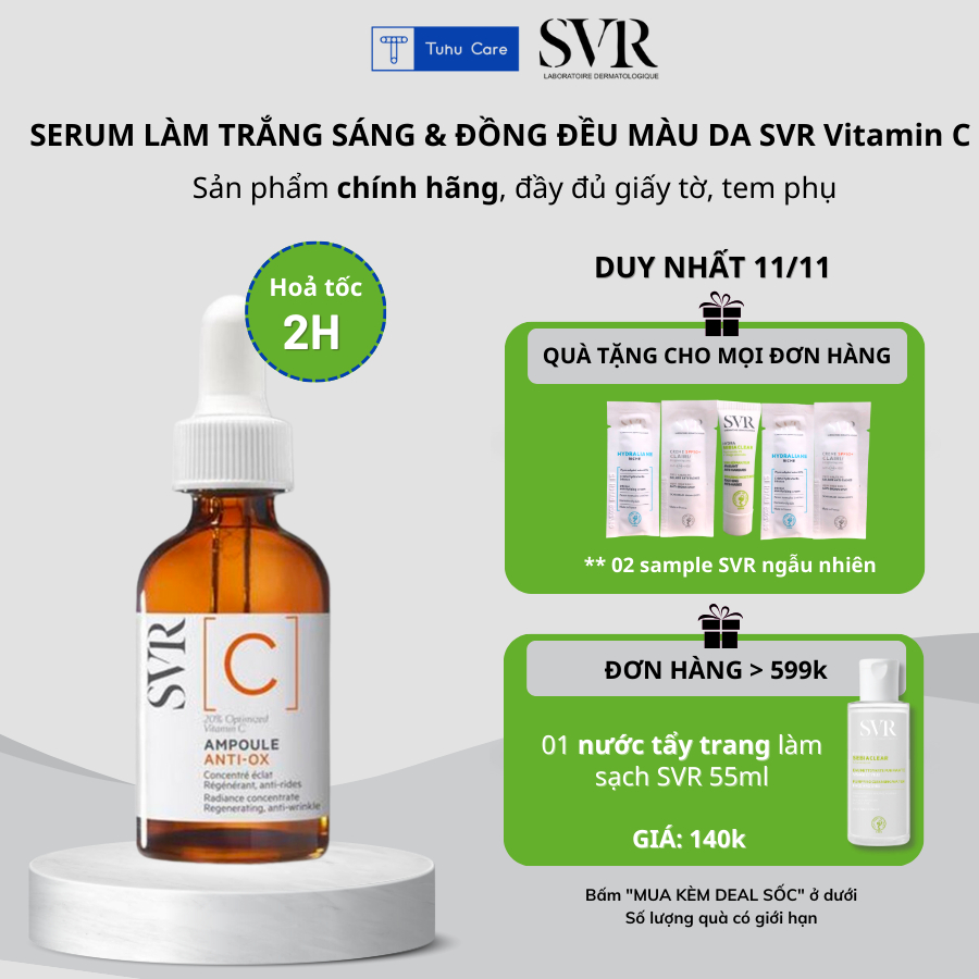 Serum Vitamin C SVR [C] Ampoule Anti-Ox 10ml Dung Dịch Dưỡng Da Dạng ...