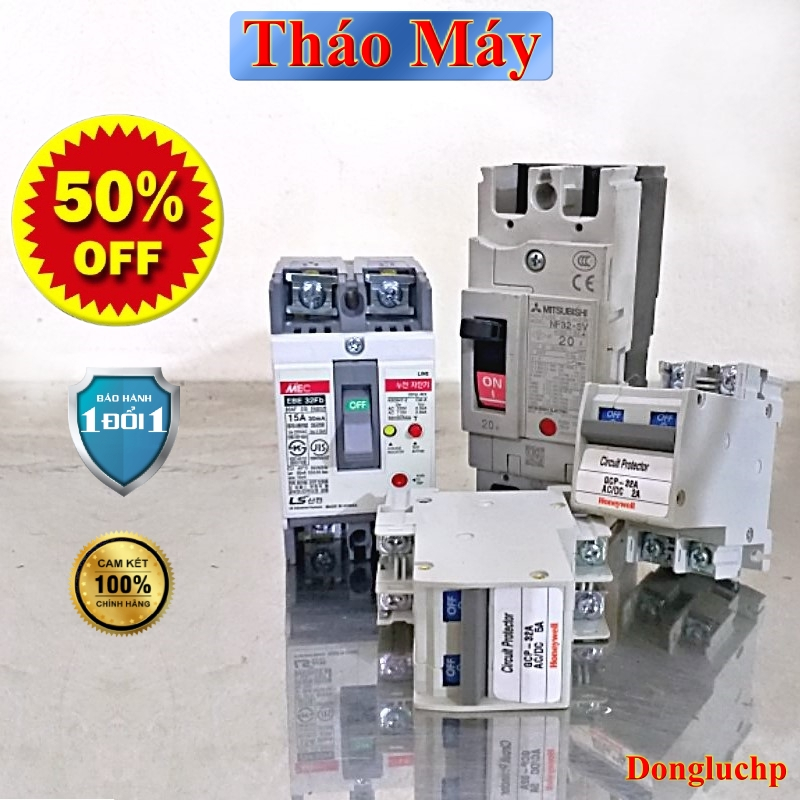 Aptomat chống giật Mitsubishi, LS, Honeywell 2 pha 2A, 5A, 10A, 15A, 20A, 30A, át tô mát chống ...