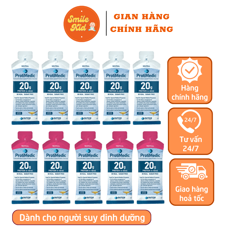 Combo 30 Gói Protimedic dạng lỏng hàm lượng đạm whey cao 20g/ 40ml bổ ...