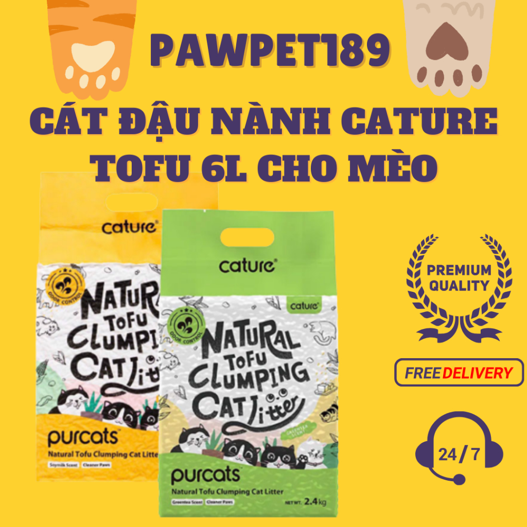 Cát đậu nành Cature 6L - Cát vệ sinh cho mèo | Shopee Việt Nam