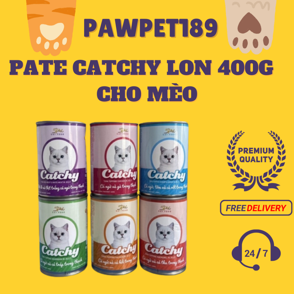 Pate Lon 400g Catchy Cho Mèo 🐈 | Shopee Việt Nam